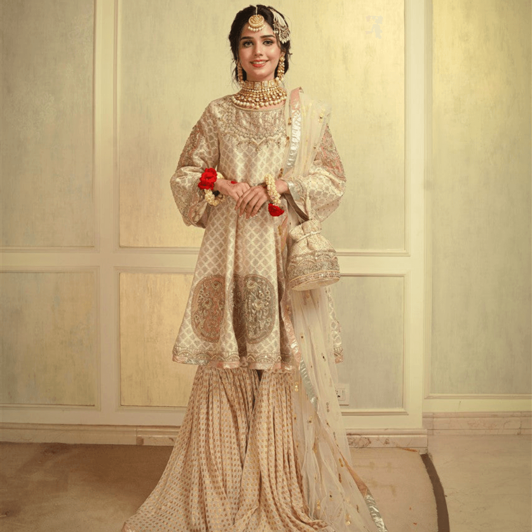 Gharara Style Dress for Women Online in Pakistan – La Mosaïk