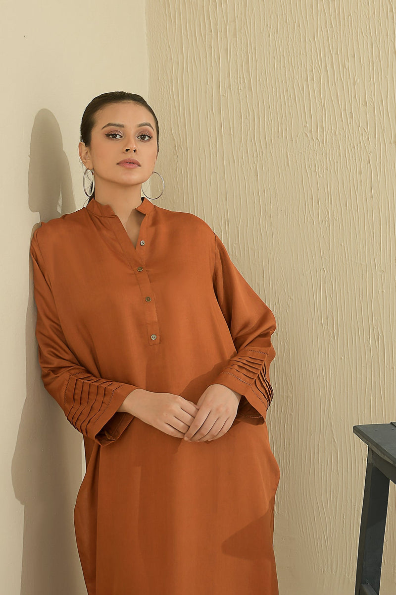 Premium Dyed Rust Dull Raw Silk – La Mosaïk